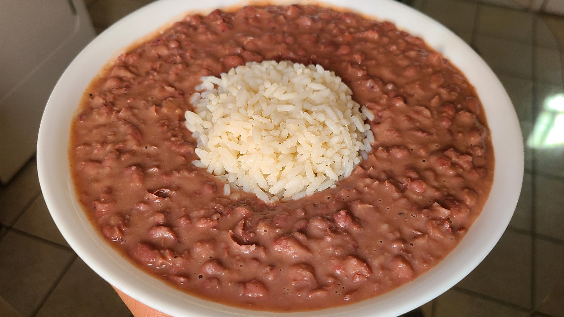 Popeyes style red beans and rice (Copycat recipe) - charliethecookandrews